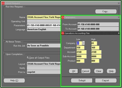 Oracle Applications Aol Creating A Custom Account Flex Field