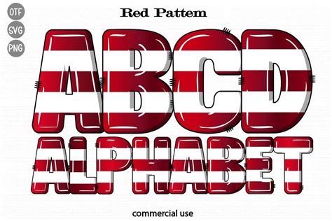 Font Red Pattern Download And Install On The Web Site