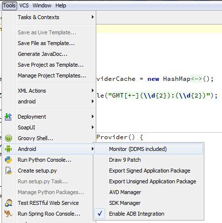 Android Screenshots With Idea Intellij Stack Overflow