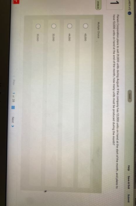 Solved MEN 3 Seved Help Save Exit Submit 1 Parwin Chegg