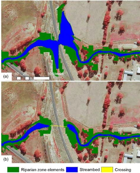 Example Of Streambed And Riparian Zone Classification For An Area With