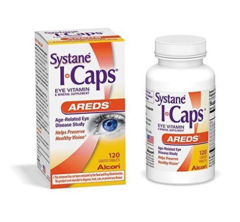 Systane Icaps Eye Vitamin And Mineral Supplement Areds Formula 120