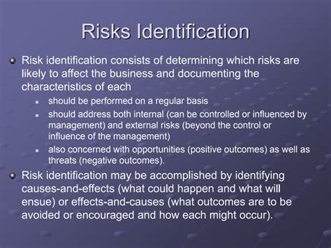 Risk Identification Ppt