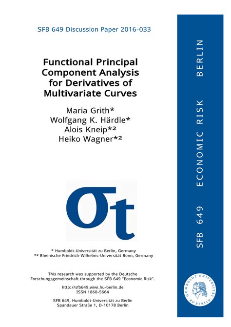 Pdf Functional Principal Component Analysis For Derivatives Of