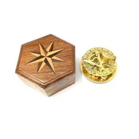 Vintage Wooden Box Brass Compass At Rs 850 Brass Compass In Roorkee