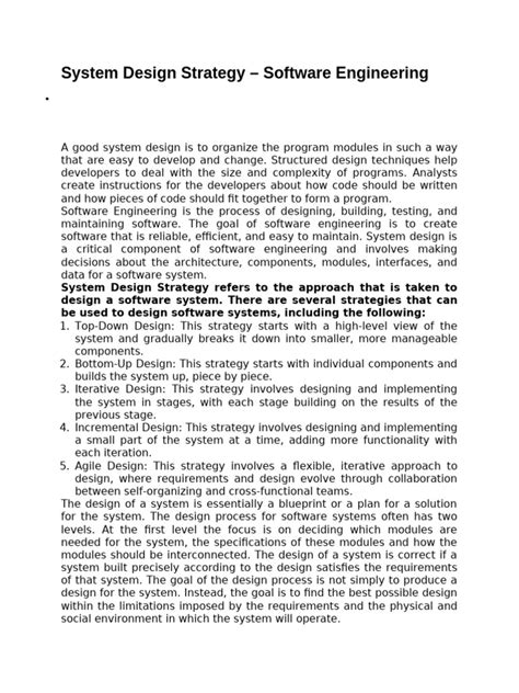 Design Techniques Pdf System Software Development Design Techniques Pdf System Software Development