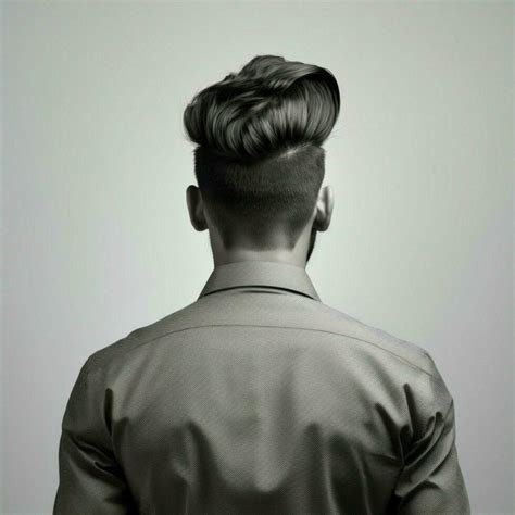Man Hair Style From Back Side Stock Photo At Vecteezy
