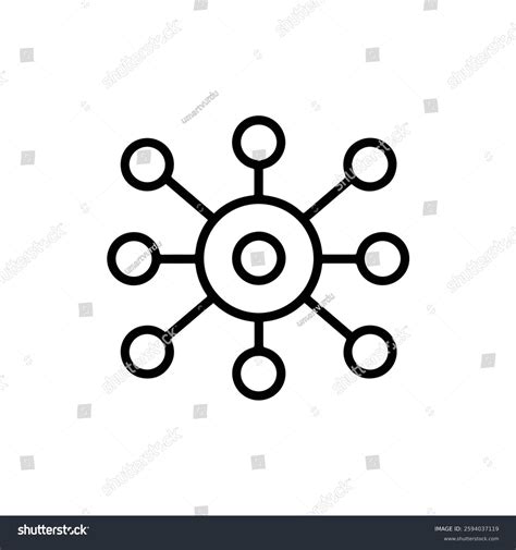 Machine Learning Model Icon Artificial Intelligence Stock Vector