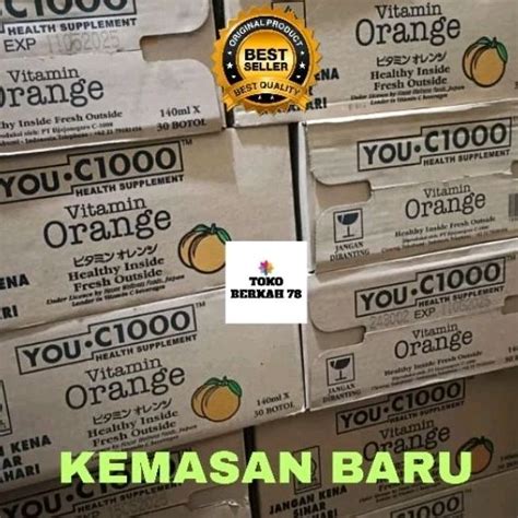 Jual You C1000 You C 1000 Youc1000 Vitamin C Jeruk Orange Karton Shopee Indonesia