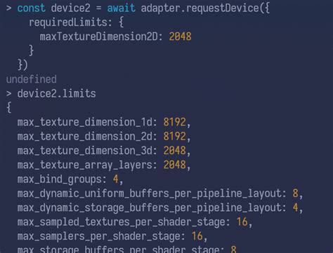 Requested Lower Limits Arent Applied · Gpuweb Gpuweb · Discussion