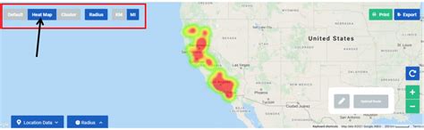 Heat Map Generation From Excel Location Data Mapize