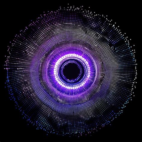 Vibrant Digital Circular Pattern Premium Ai Generated Image