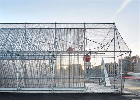 Peris Toral Arquitectes Uses Scaffolding To Create Temporary Pavilion