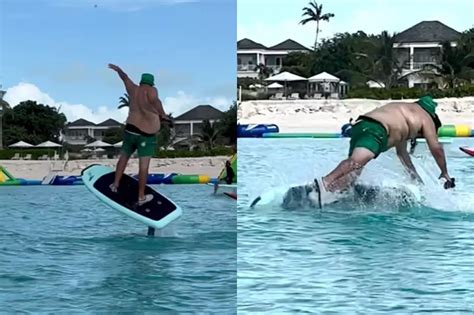 Dj Khaled Has Massive Wipeout While Attempting To Surf Watch