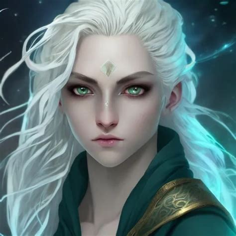 A Female Wizard White Skin And Very Slightly Pointy
