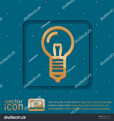 Lightbulb Sign Character Ideas Incandescent Lamp Stock Vector Royalty