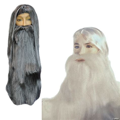 Special Bargain Wizard Beard And Wig Halloween Express