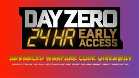 Call Of Duty Advanced Warfare Day Zero Code Giveaway Youtube