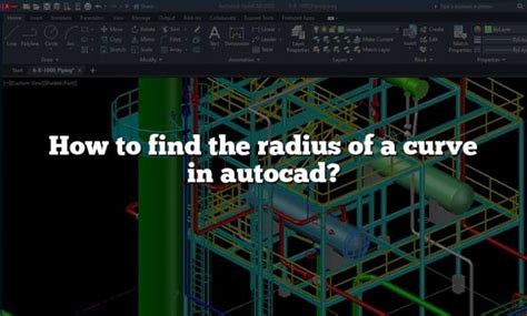 How To Find The Radius Of A Curve In Autocad