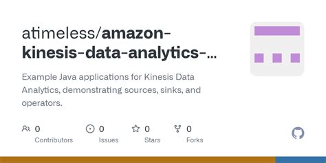 Github Atimeless Amazon Kinesis Data Analytics Java Examples Example