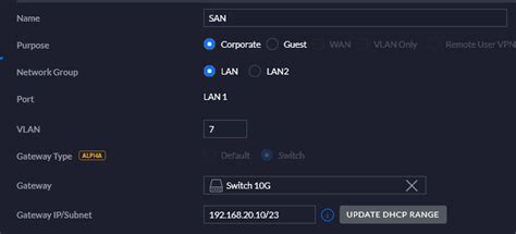 my first l3 switch vlan ubiquiti
