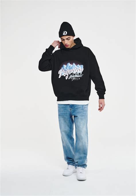 Pegador Rodney Oversized Hoodie Unisex Hoodie Black Uk