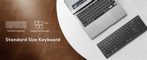 Samsers Foldable Bluetooth Keyboard With Numeric Keypad Full Size Wireless Folding