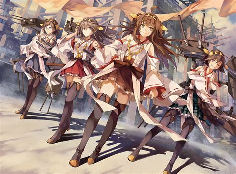 Kantai Collection Anime Haruna Kancolle Anime Girls Hd Wallpaper