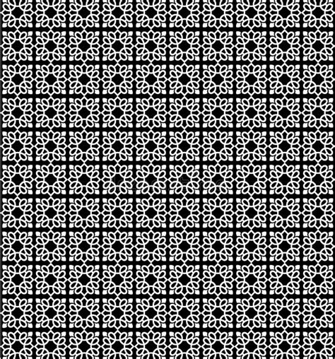 Abstract Seamless Pattern With Abstract Geometric Style Repeating Sample Figure And Line Stock