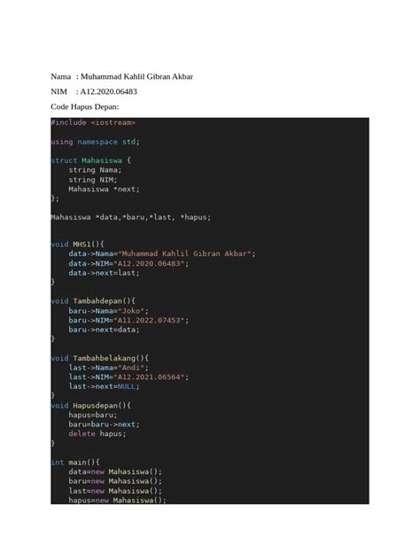 Tugas Linkedlist Pdf