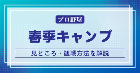 【プロ野球】春季キャンプの全貌｜魅力と楽しみ方を徹底解説！ やきゅうビレッジ