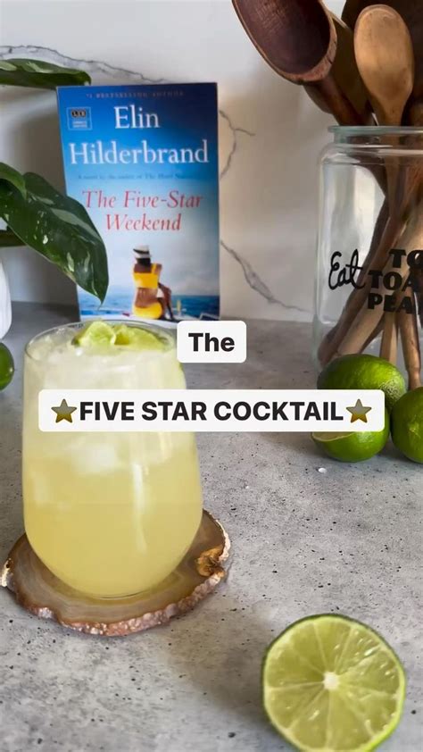 The Five Star Weekend By Elin Hilderbrand Cocktail The Bookcase Beauty