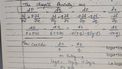 Charpit S Method For Non Linear Partial Differential Equations 1 YouTube