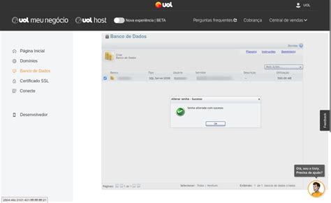 Como Alterar A Senha Do Sql Server Faq Uol Host