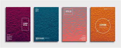 Minimal Vector Cover Designs Future Poster Template Vector Art