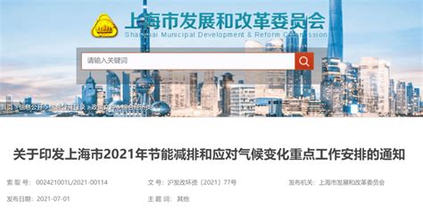关于印发上海市2021年节能减排和应对气候变化重点工作安排的通知沪发改环资202177号 20210618 光动百科PVMeng