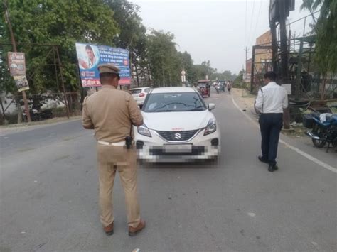 Traffic Police Conducted Checking Campaign In Siddharthnagar