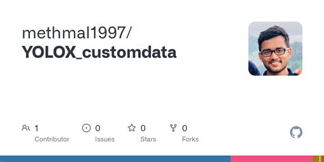 Github Methmal1997yoloxcustomdata