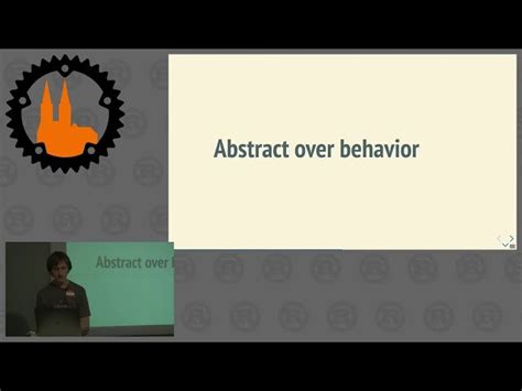 Free Video A Generalists View Of Traits In Rust From Rust Class Central