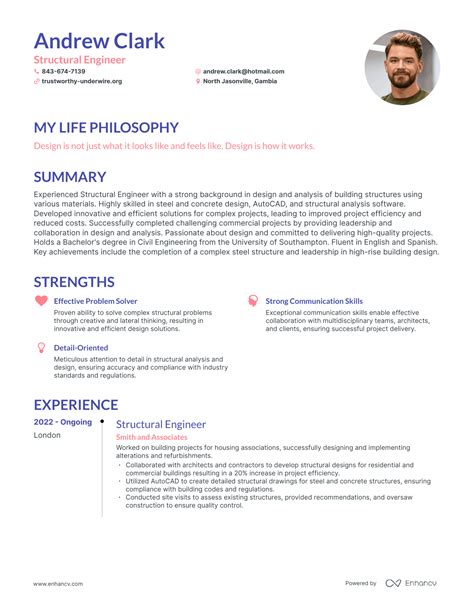 3 Structural Engineer Resume Examples How To Guide For 2024