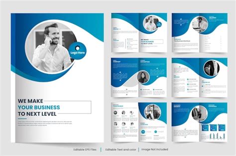 Premium Vector Brochure Template Layout Design And Corporate Minimal Company Profile Multipage