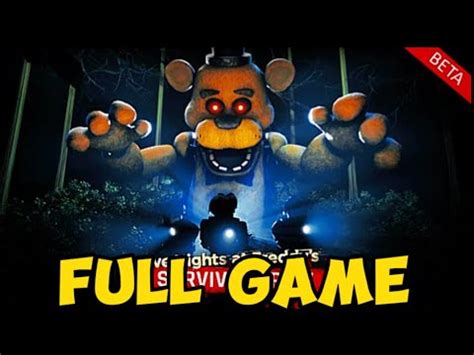 An Official Five Nights At Freddys Roblox Game ALL MAPS COMPLETED
