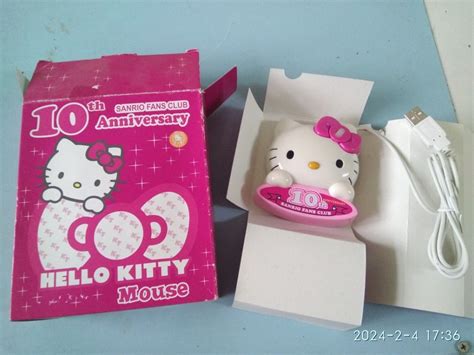 Hello Kitty Mouse 電腦＆科技 電腦周邊及配件 電腦滑鼠及相關產品 Carousell