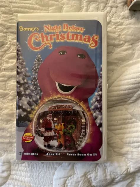 Barneys Night Before Christmas Vhs 1999 Mint Condition £2101