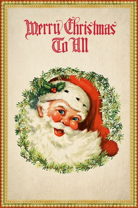Santa Claus Christmas Postcard Free Stock Photo Public Domain Pictures