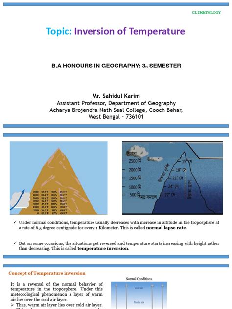 Temperature Inversion Ba Honours Download Free Pdf Atmosphere Of