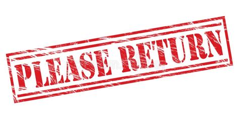 Please Return Stock Illustrations 143 Please Return Stock