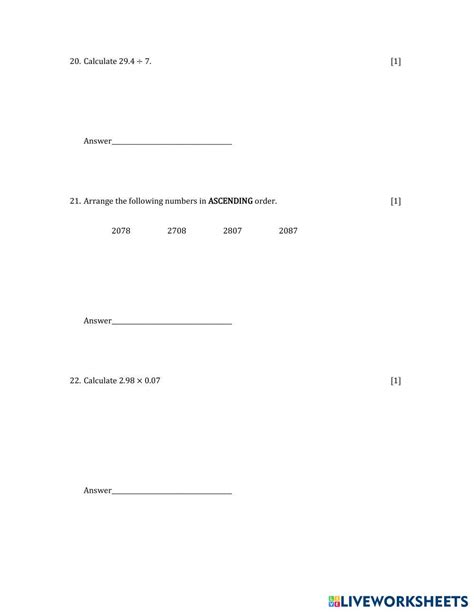 Computation And… Math Worksheets 8151990