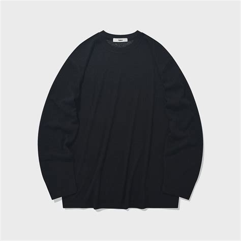 메쉬 니트 롱슬리브 블랙 감도 깊은 취향 셀렉트샵 29cm