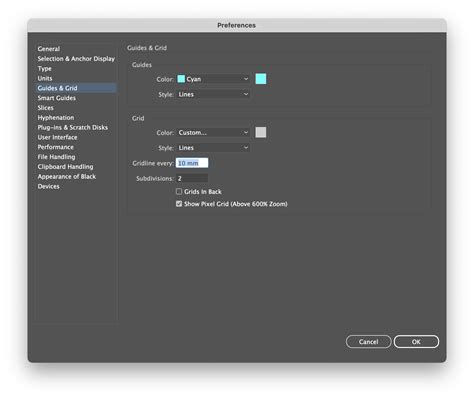 Solved Q Is The Grid And Gridline Every Setting In Illu Adobe Community 14107420
